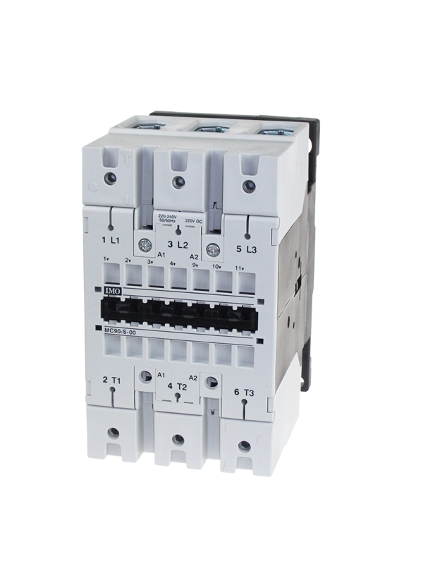 Contactor 3 Pole Open 45kW 90A AC3, 110-120V50/60, Coil, Overload=MCOR ...