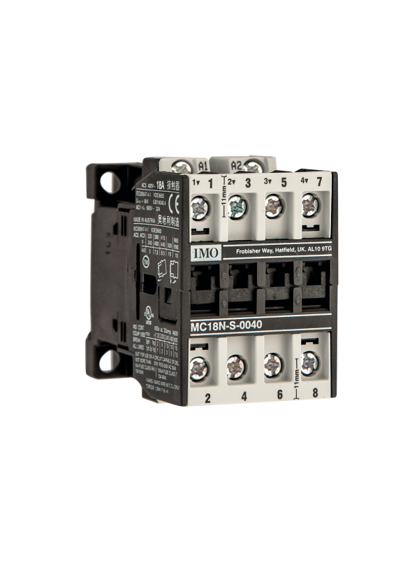Contactor 4 Pole Open 7.5kW 18A AC3 1 Normally Open Auxiliary Lester ...