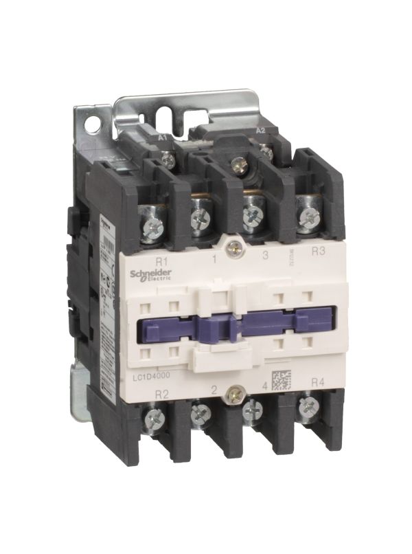 Schneider Electric 4 Pole Contactor, 60 A 110 V AC 50/60 Hz coil Lester ...