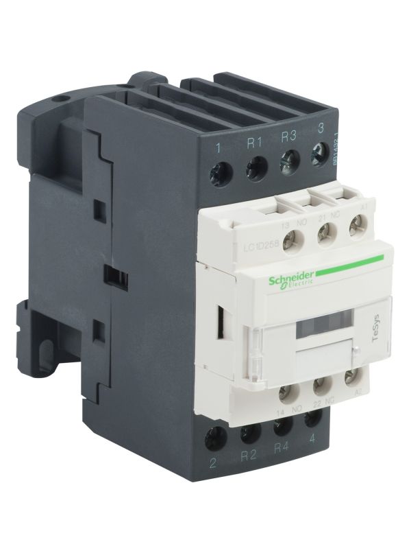 Schneider Electric 4 Pole Contactor, 40 A, 110 V ac Coil, TeSys D, 2NO ...
